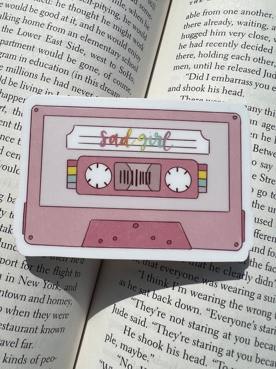 Sad Girl Cassette Sticker Mix Tape Sticker Emo Sticker - Etsy