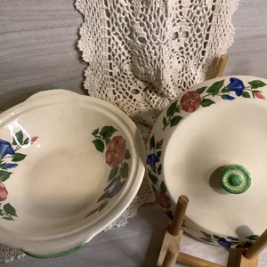 Vintage Shenandoah Ware Paden City Pottery Covered Serving Dish/pattern ...