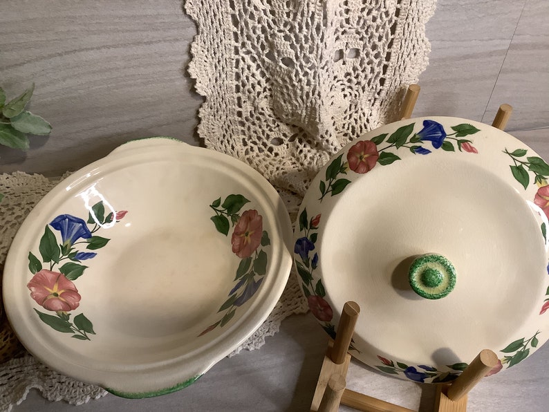 Vintage Shenandoah Ware Paden City Pottery Covered Serving - Etsy