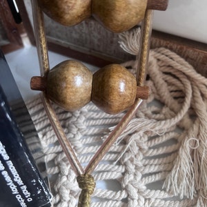 Vintage 1970s/80s Wooden Bead Back Massager by Dynamic Classics/w ...