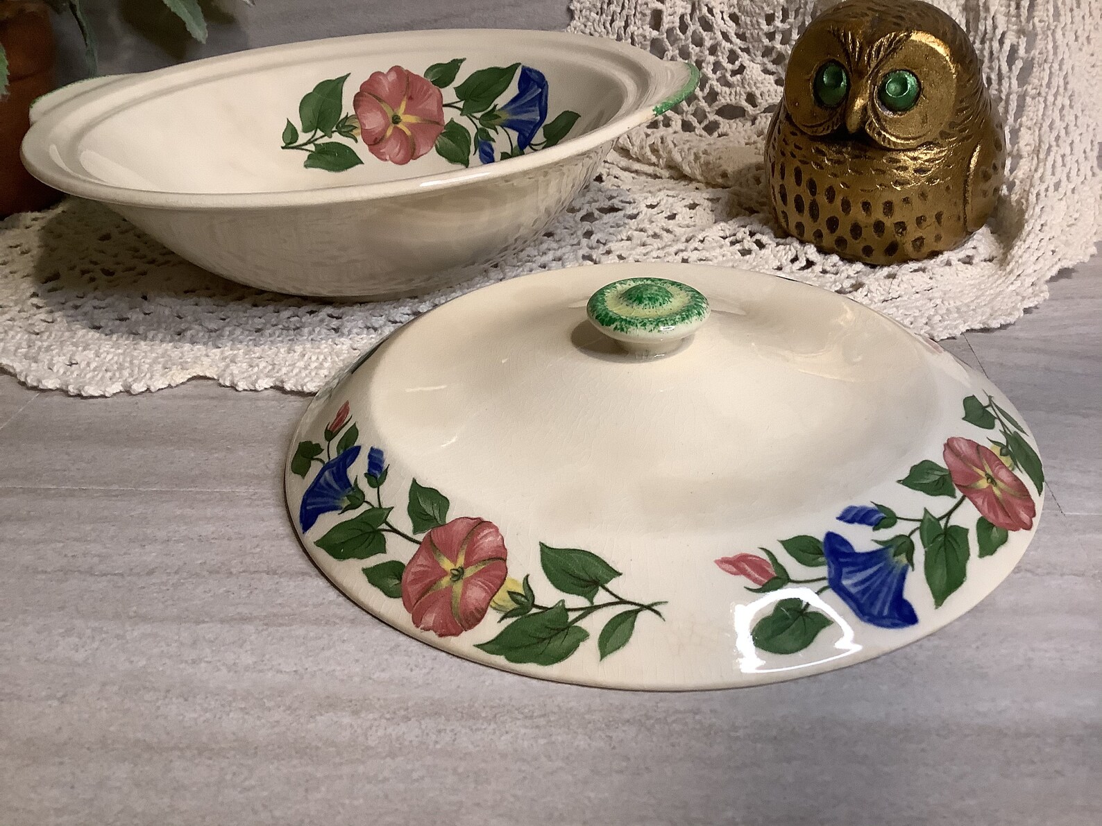 Vintage Shenandoah Ware Paden City Pottery Covered Serving - Etsy