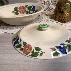 Vintage Shenandoah Ware Paden City Pottery Covered Serving Dish/pattern ...