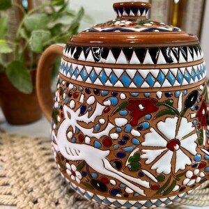 Vintage Greek Red Clay Pottery Teapot Signed Spathas Keramik - Etsy