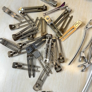 Vintage 1950s-60s Aluminum Hair Clip Lot: Retro Hair Accessories - Etsy