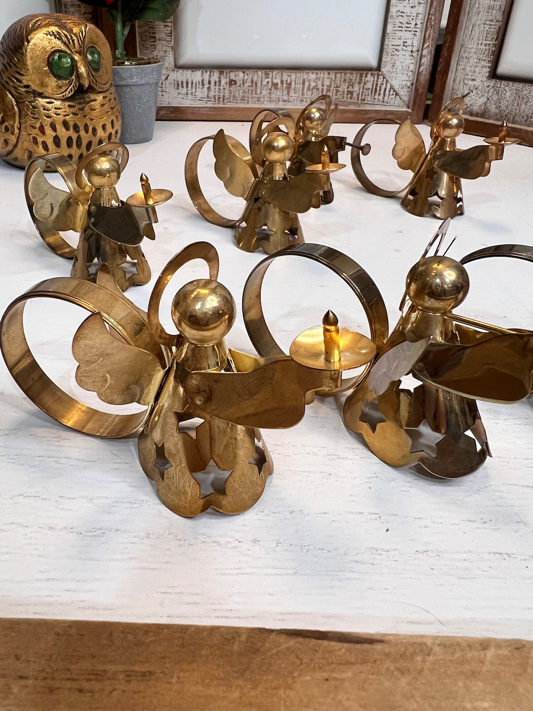 Brass Angels Vintage Brass Napkin Holders/christmas Angels/set - Etsy UK