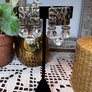 Dabby Reid Vintage Clip on Earrings/goldtone/bronze Hammered With ...