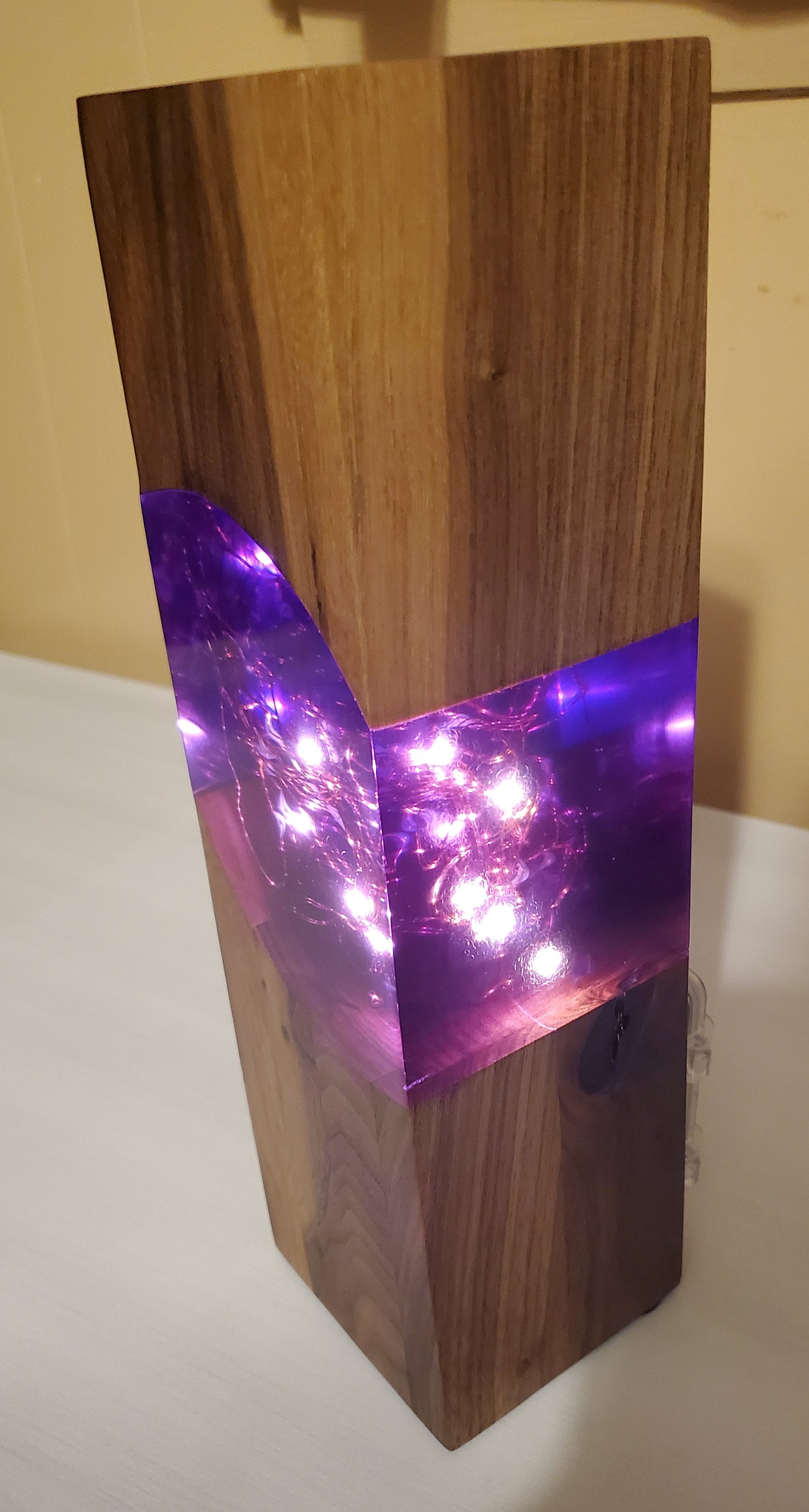 Wood Epoxy Resin Light/Lamp interior decorative lighting | Etsy