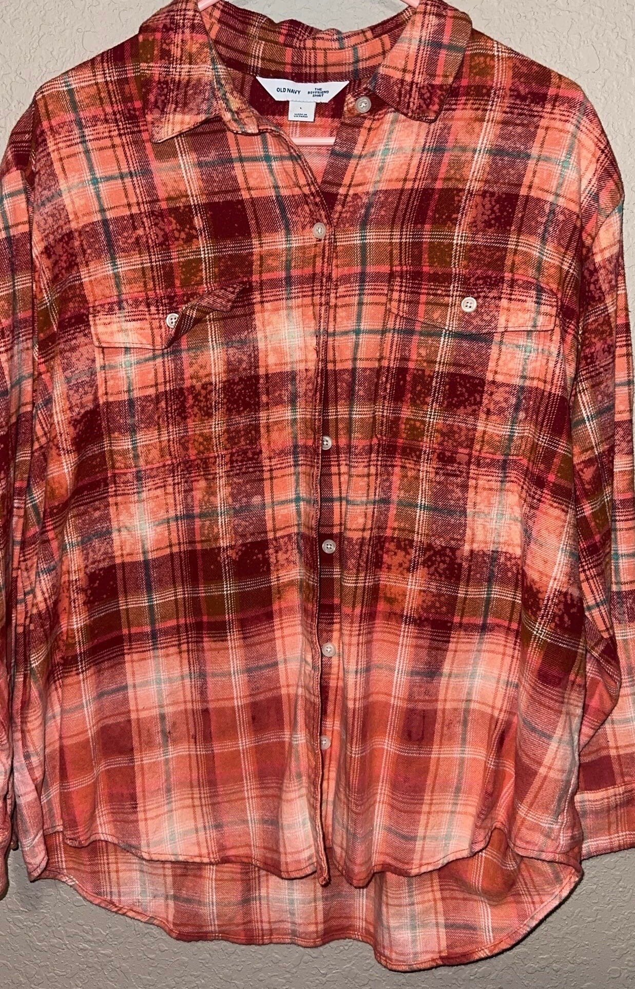 Bleached Out Flannel Sublime - Etsy