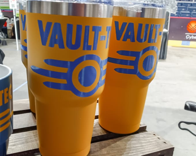 MEGA Vault-tec 30oz Double Insulated Tumbler- Fallout Cosplay Gift for ...