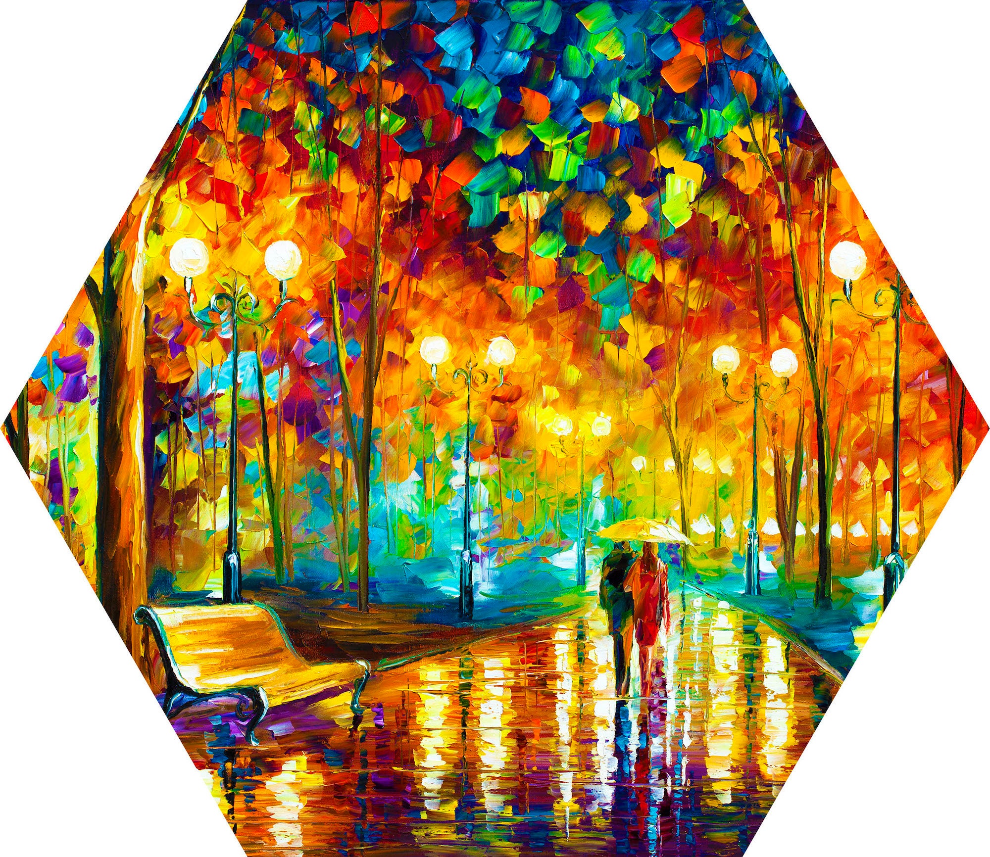 Leonid Afremov Rain Rustle