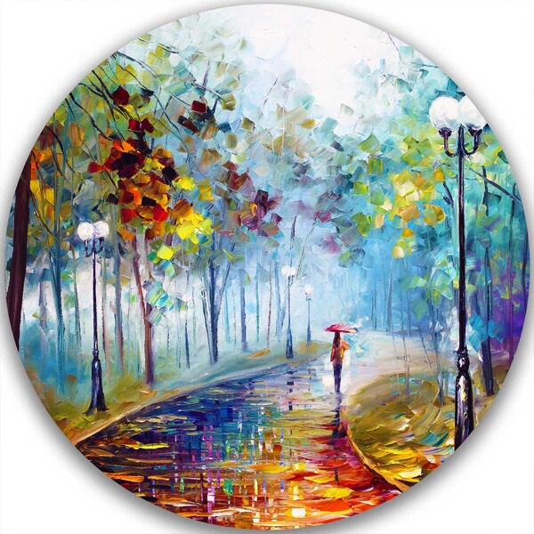 Round Canvas Art - Etsy