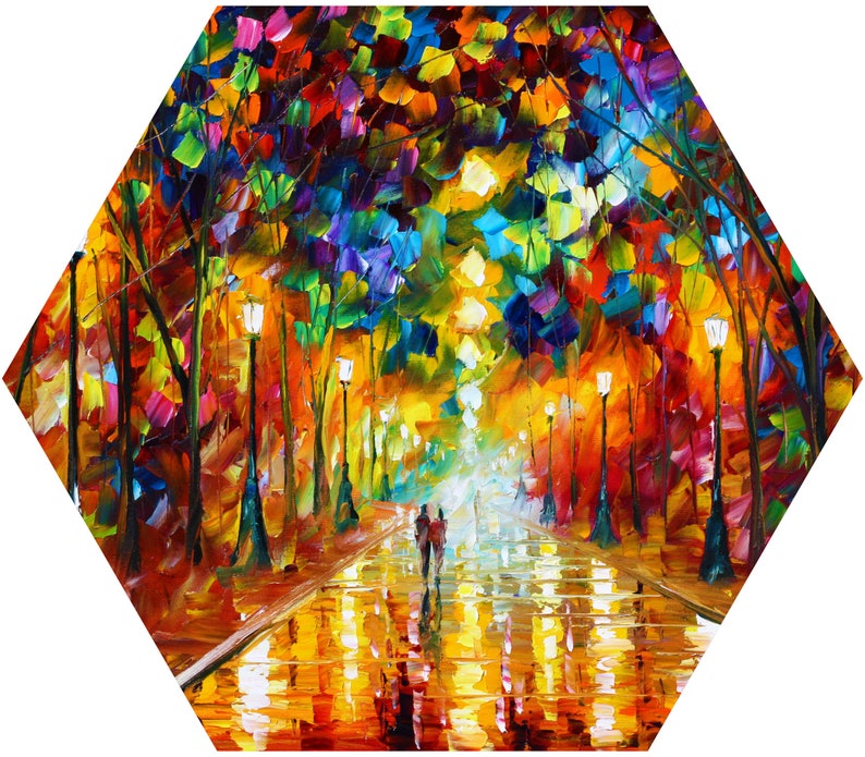 Hexagon Wall Art Prints by Leonid Afremov - Etsy