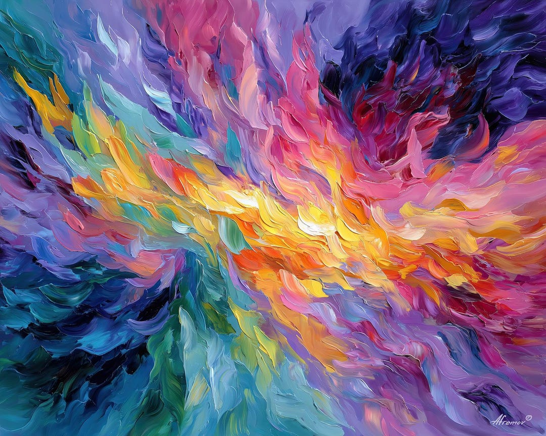INNER RHYTHM: Hand Painted Oil on Canvas by Leonid Afremov Gallery - Etsy