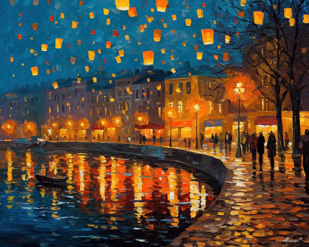 FLOATING WINDOWS: Hand Painted Oil on Canvas by Leonid Afremov Gallery ...
