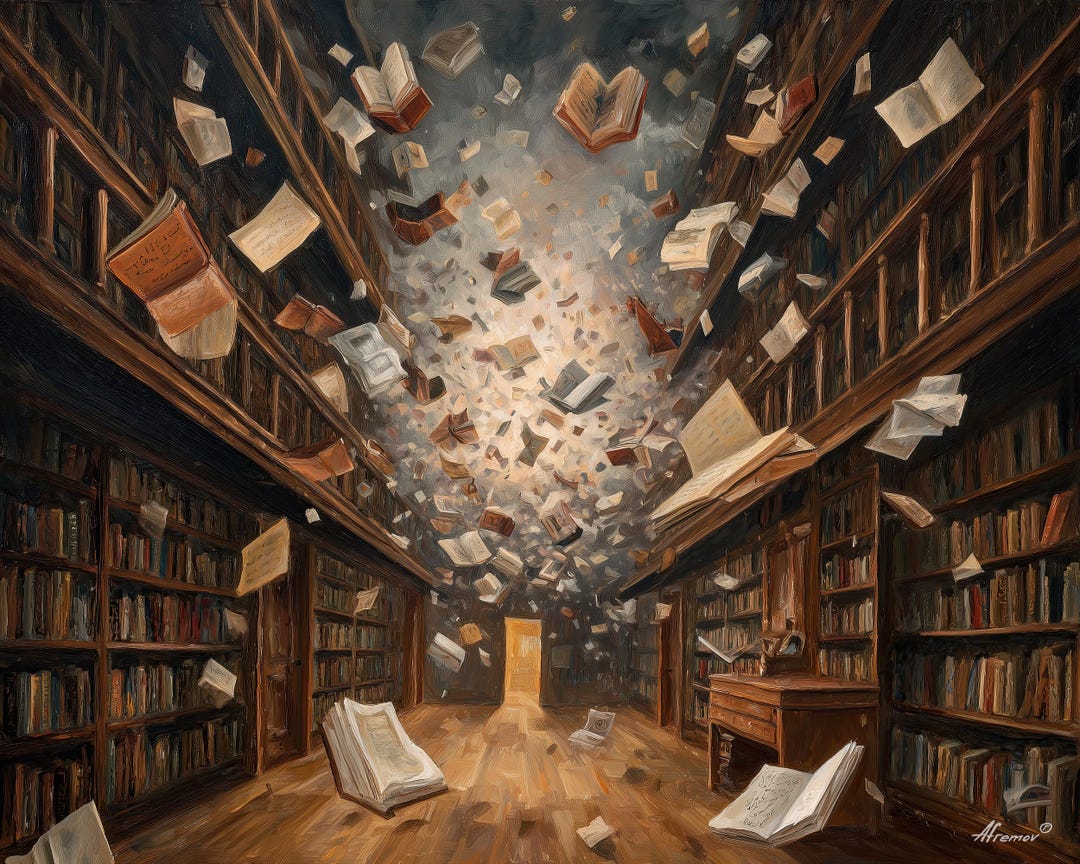 THE FLYING BOOKS: Hand Painted Oil on Canvas by Leonid Afremov Gallery ...