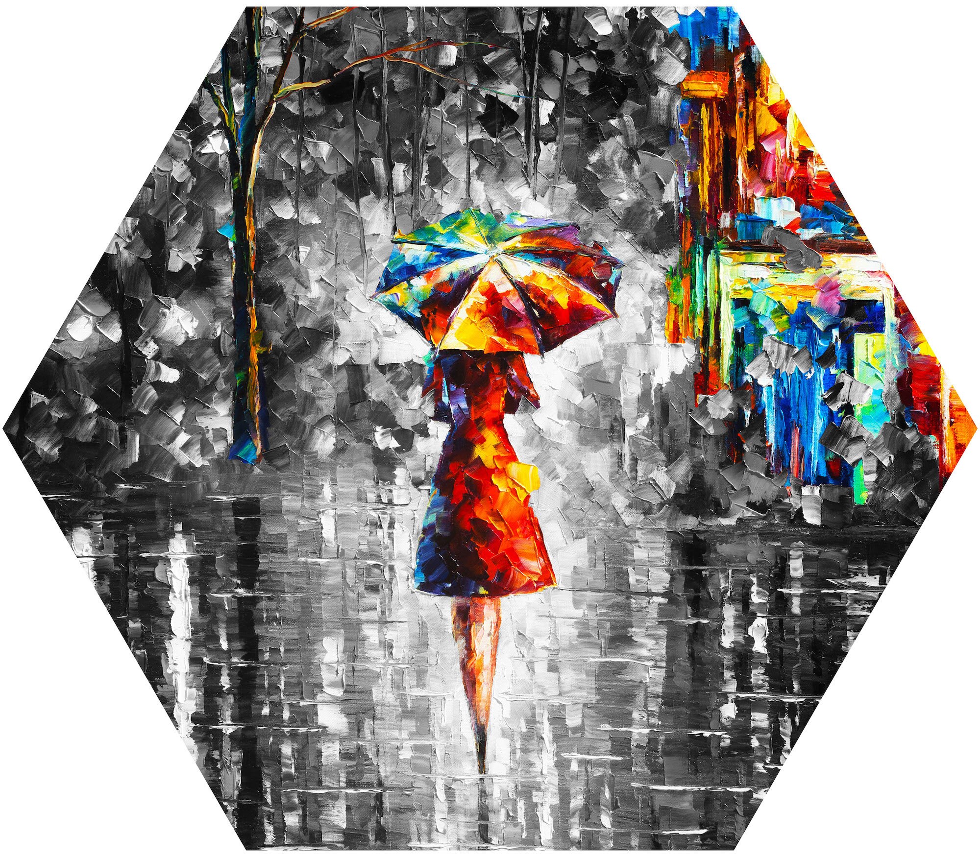 Leonid Afremov Rain Princess