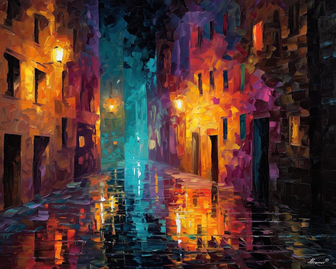 PRISMATIC SHADOW: Hand Painted Oil on Canvas by Leonid Afremov Gallery ...