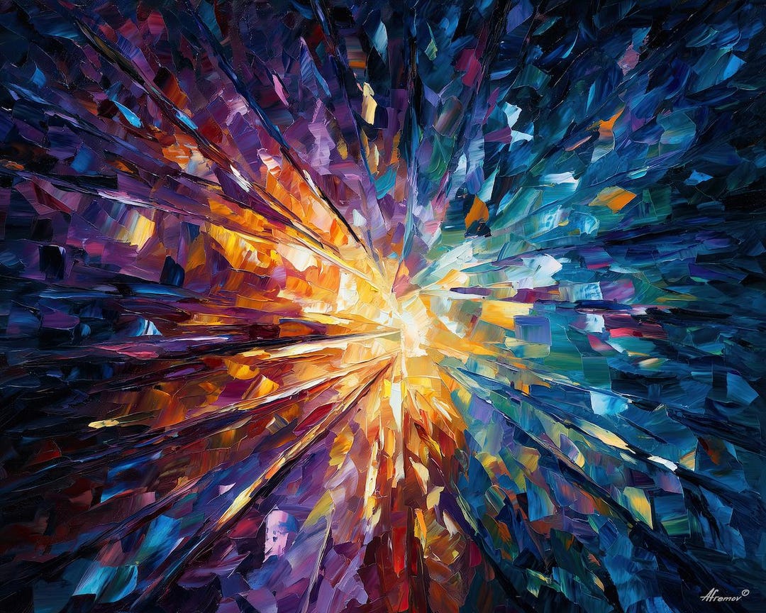 BROKEN PRISM: Hand Painted Oil on Canvas by Leonid Afremov Gallery - Etsy