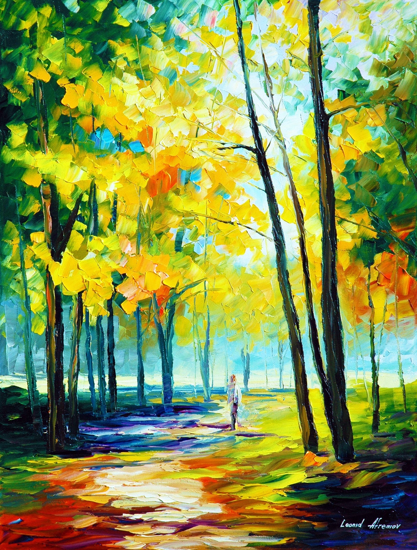 Leonid Afremov Trees