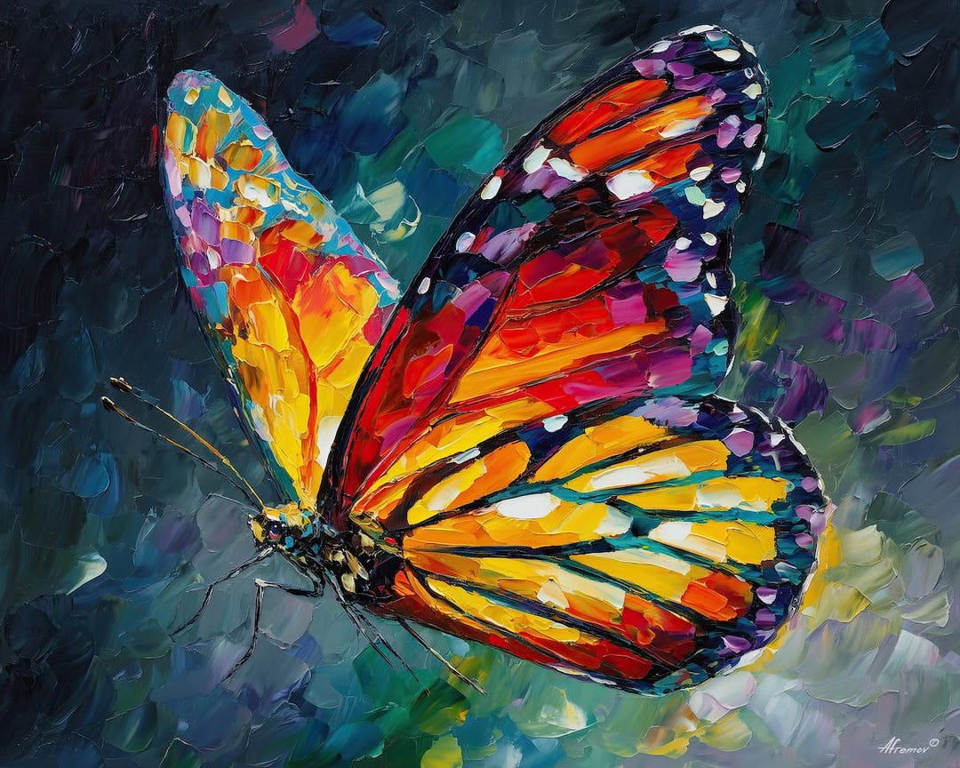 PRISMATIC WINGS: Hand Painted Oil on Canvas by Leonid Afremov Gallery ...
