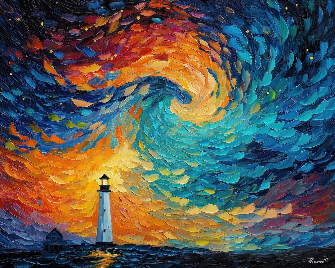 SERPENT SKY: Hand Painted Oil on Canvas by Leonid Afremov Gallery - Etsy