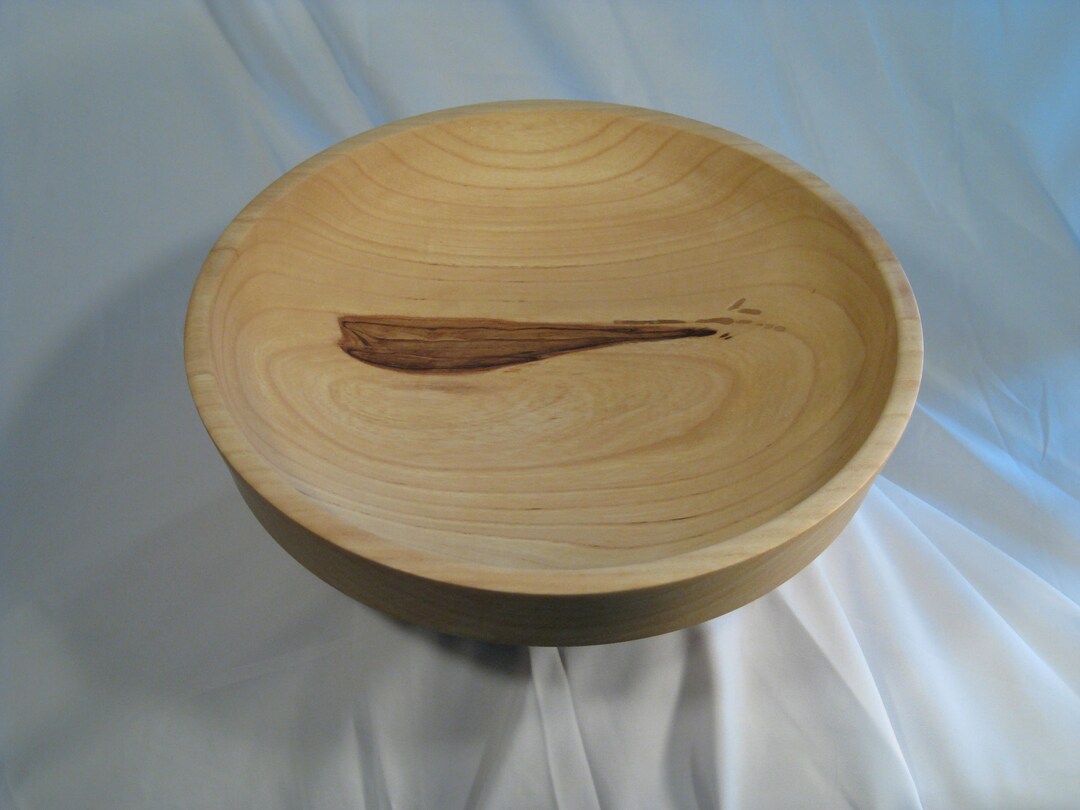Large Hand Turned Ash Wooden Bowl - Etsy
