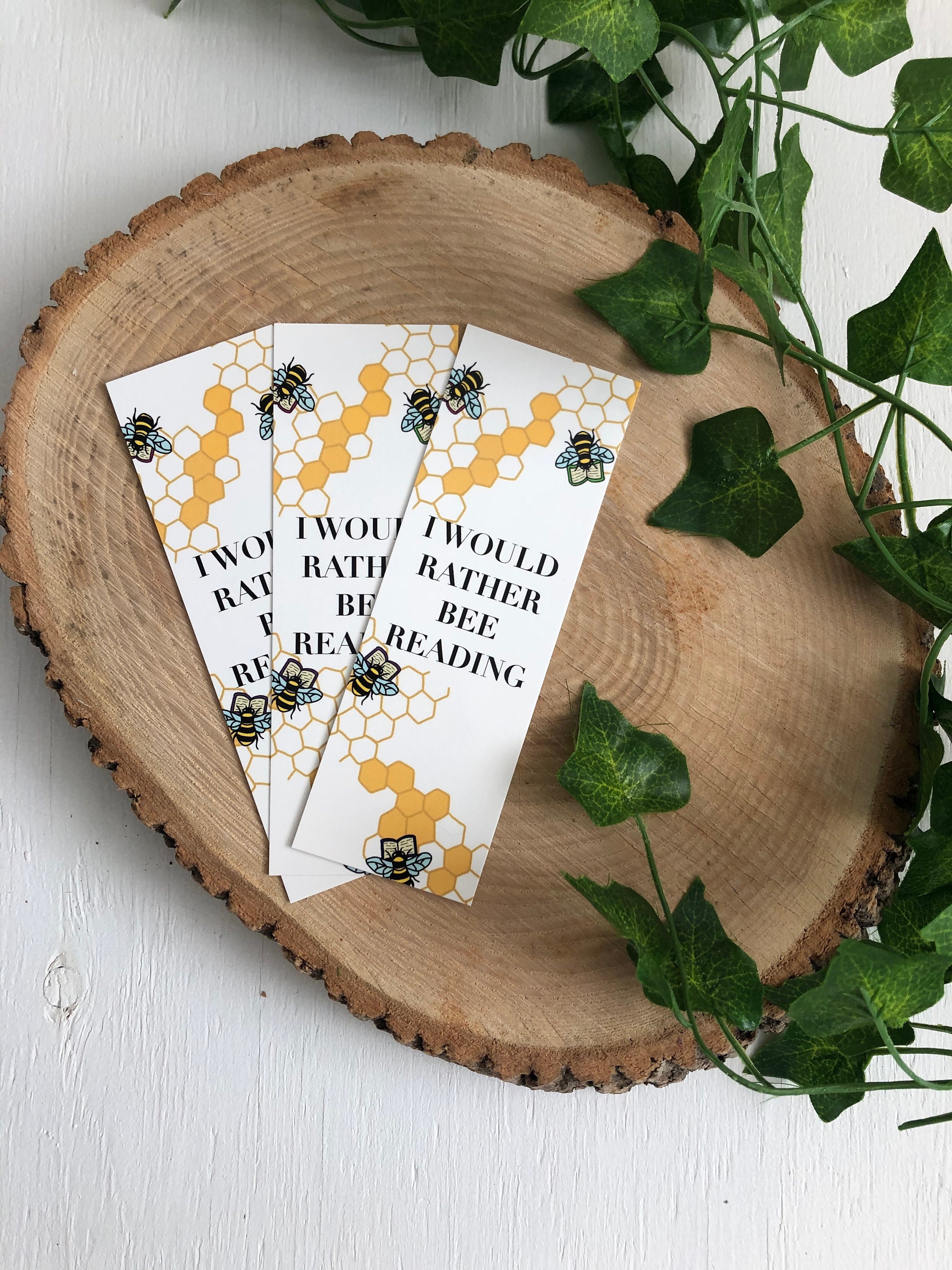 Bee Reading Bookmark - Etsy