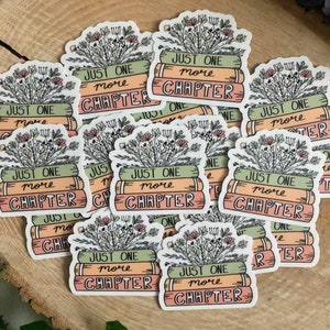Just One More Chapter Sticker - Etsy