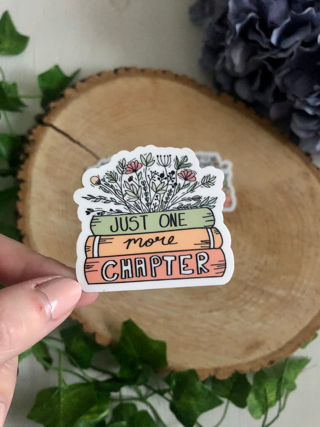 Just One More Chapter Sticker - Etsy