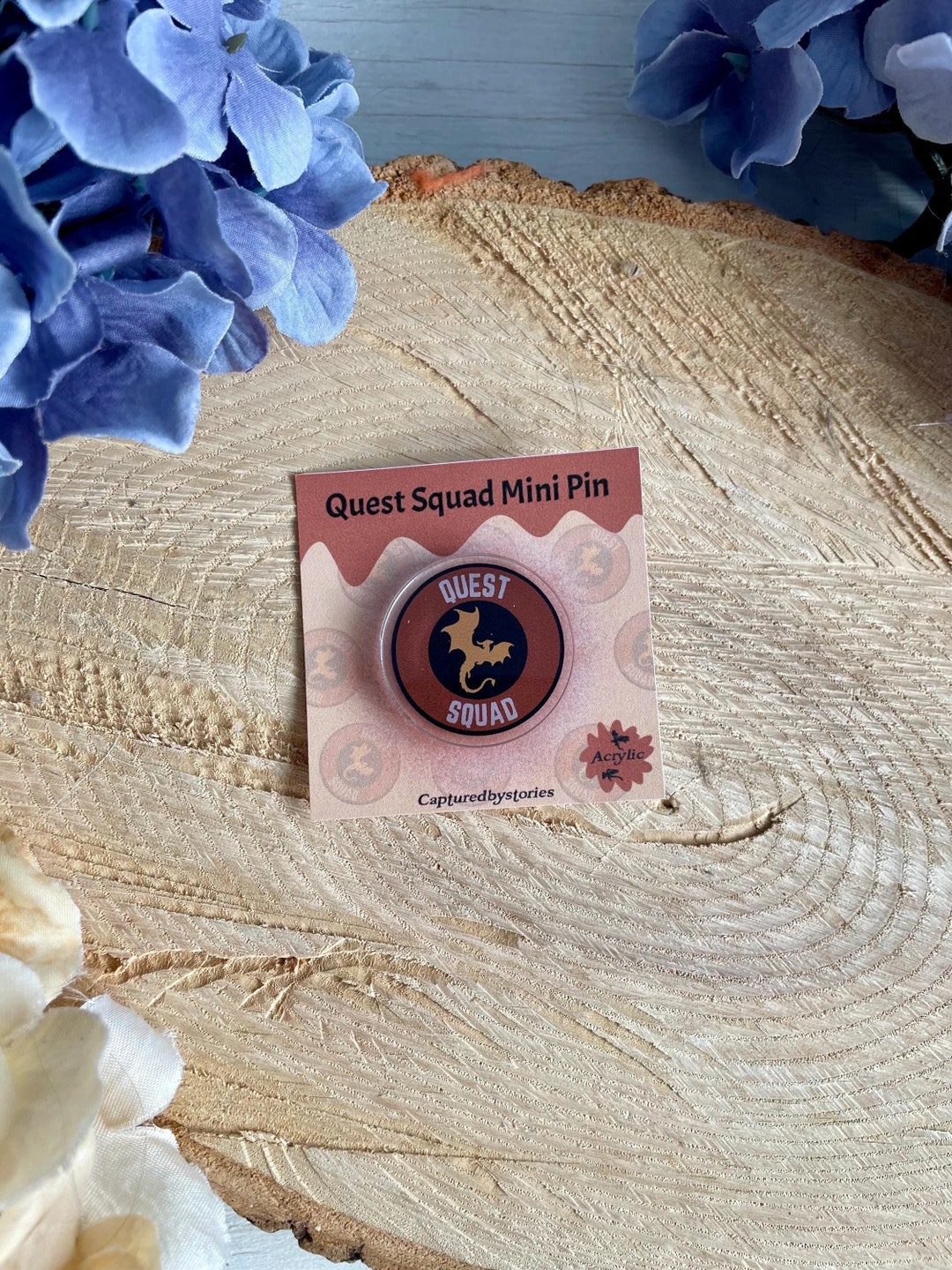 Quest Squad Acrylic Pin - Etsy