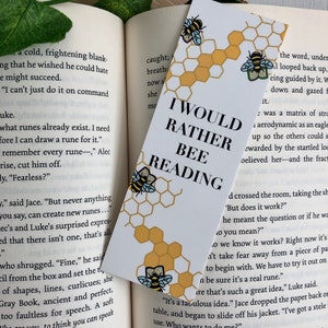 Bee Reading Bookmark - Etsy