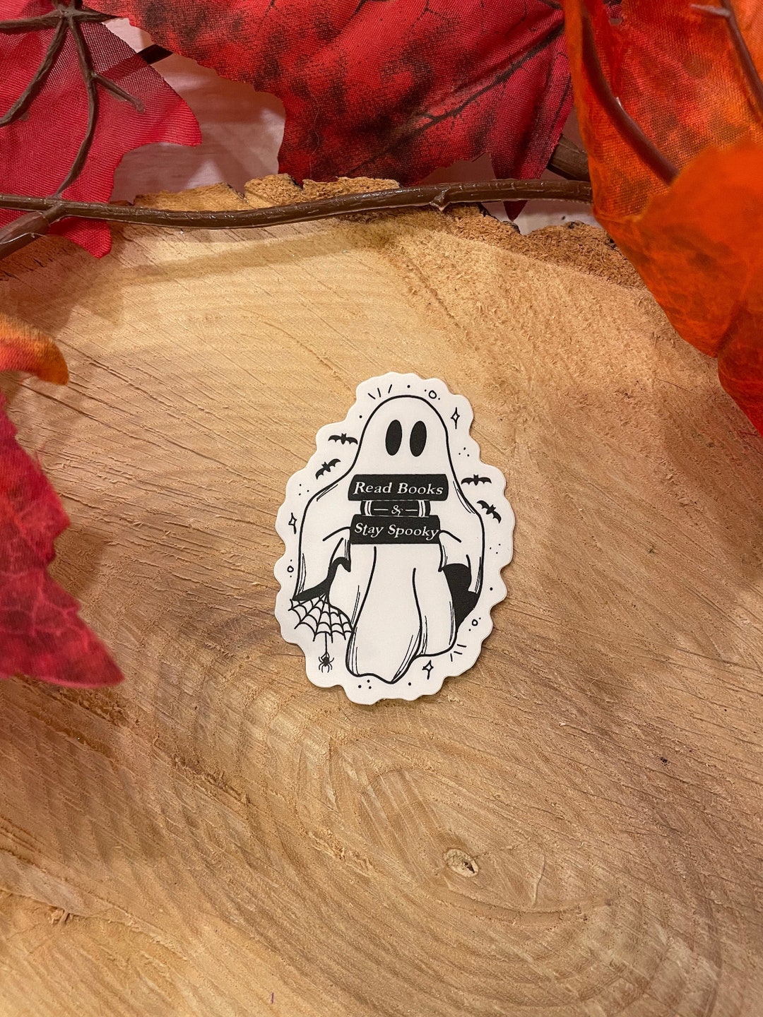 Read Books & Stay Spooky Sticker - Etsy