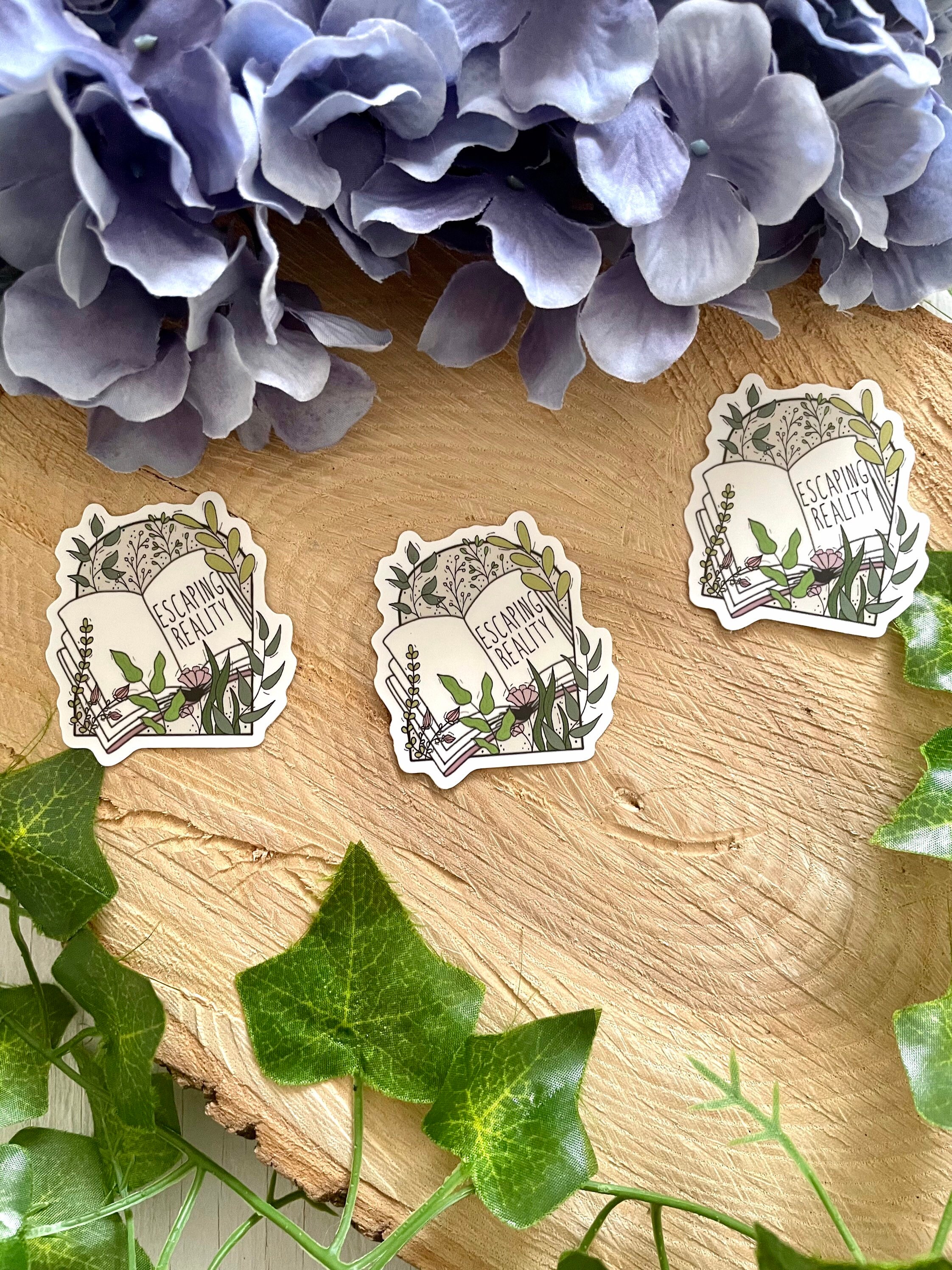 Escaping Reality Book Sticker | Etsy