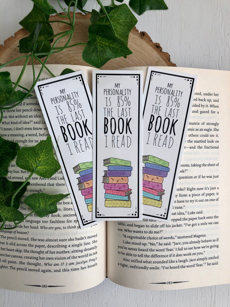 Book Personality Bookmark | Etsy