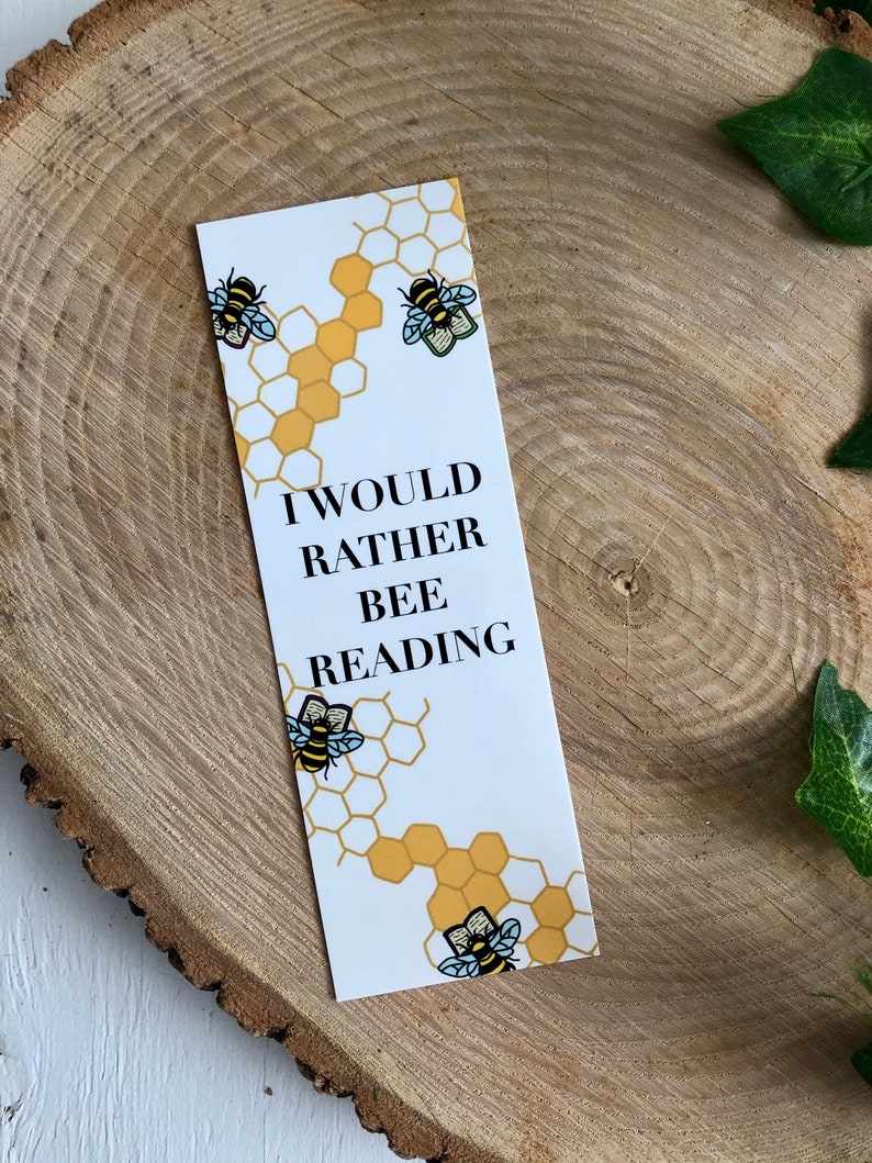 Bee Reading Bookmark - Etsy