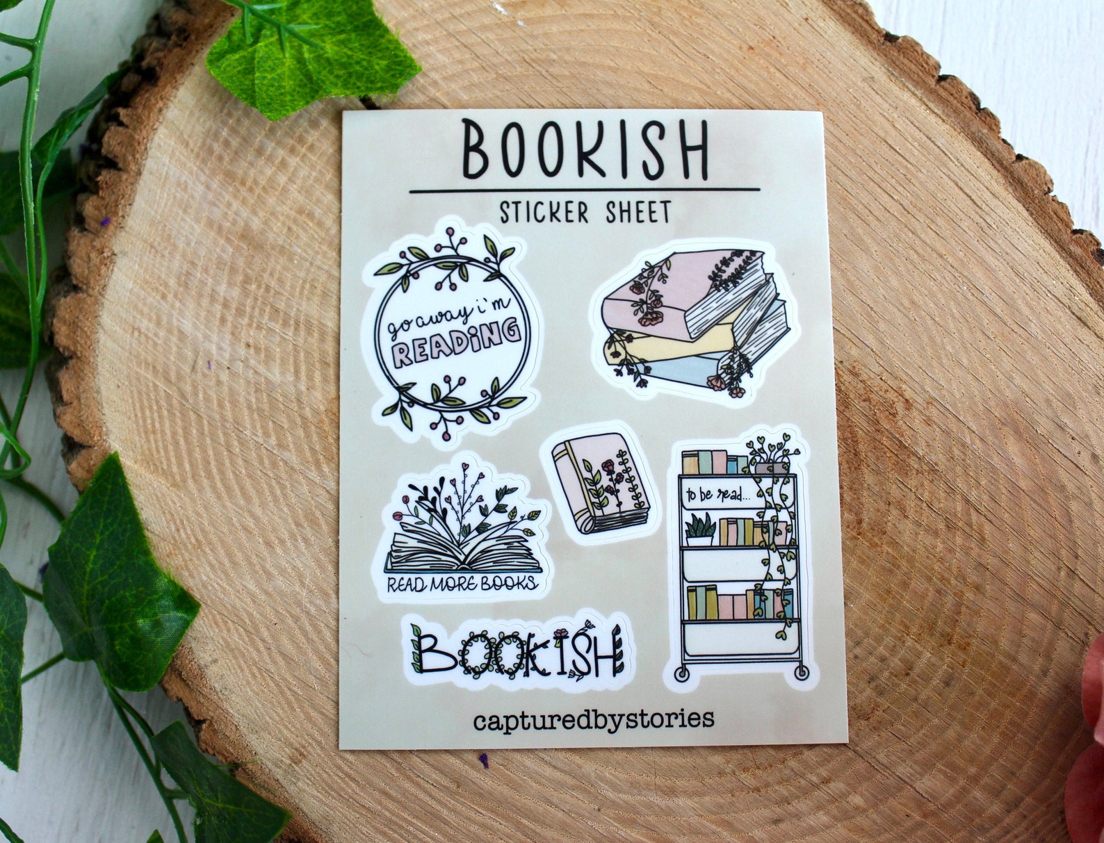 Bookish Sticker Sheet - Etsy