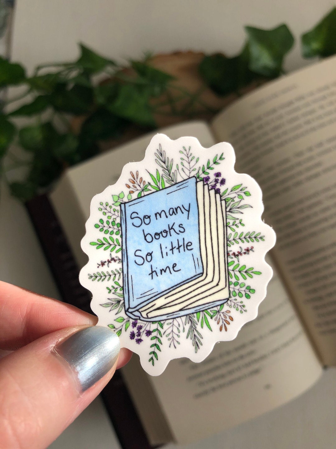 So Many Books so Little Time Sticker - Etsy