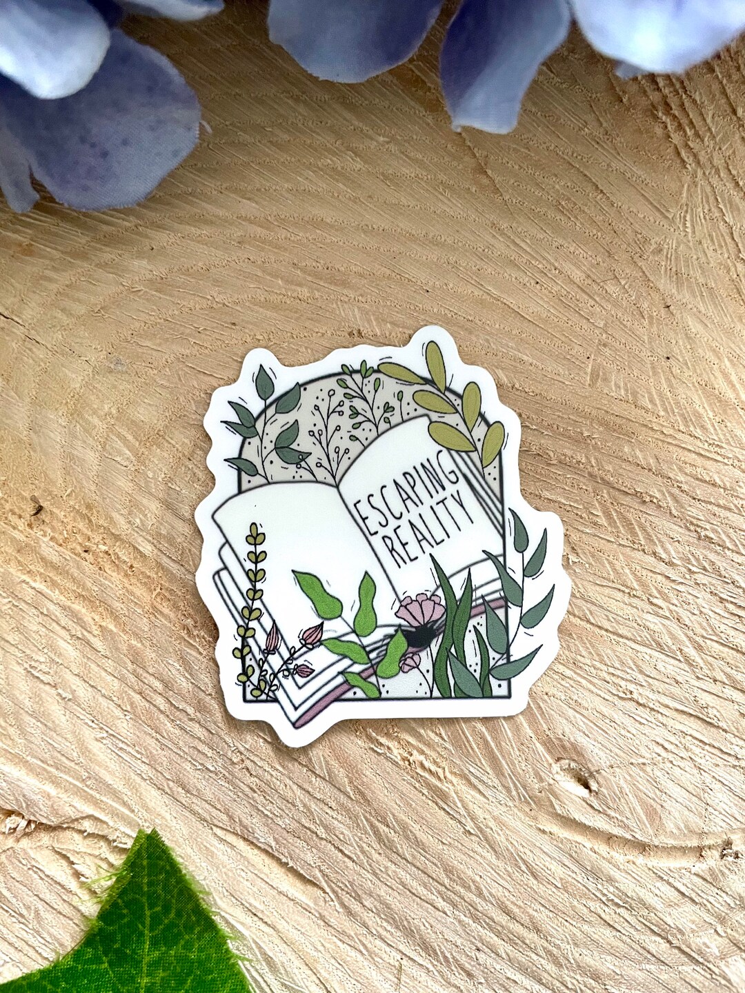 Escaping Reality Book Sticker - Etsy