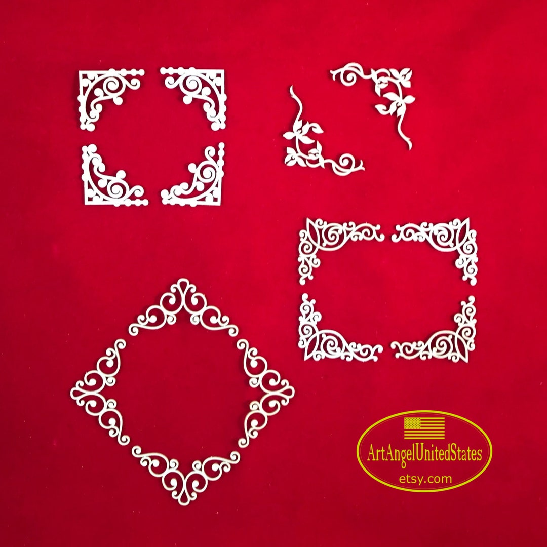 Die Cuts, Beautiful Filigree Cutouts, Double Side Boards, Chipboard Die ...