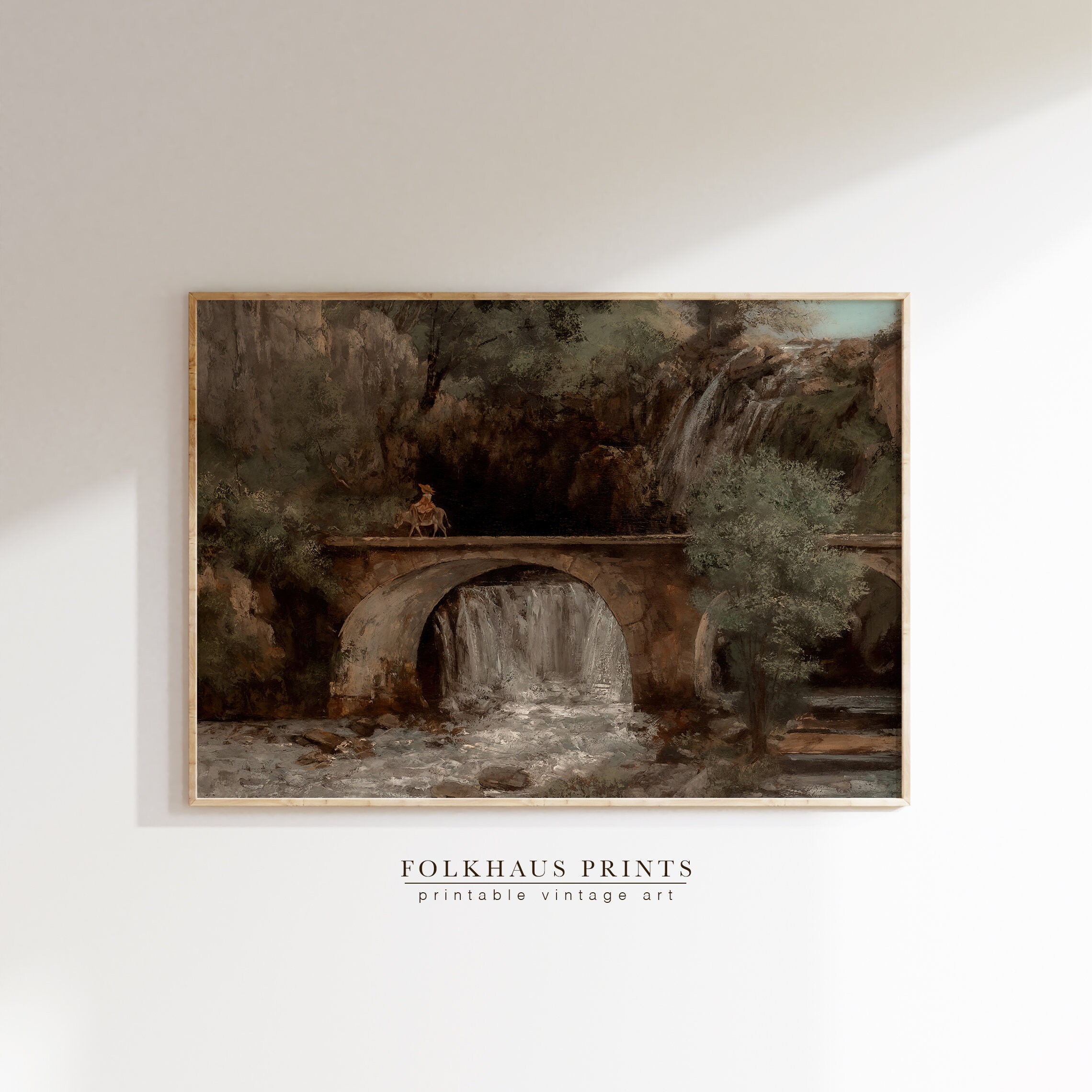 Landscape Painting Printable Wall Art Digital Download Antique Painting ...