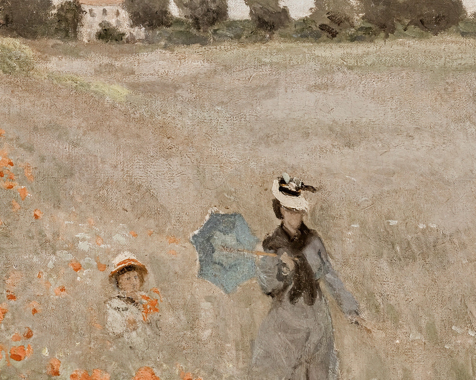 Poppy Field Landscape Painting Printable Wall Art Digital - Etsy