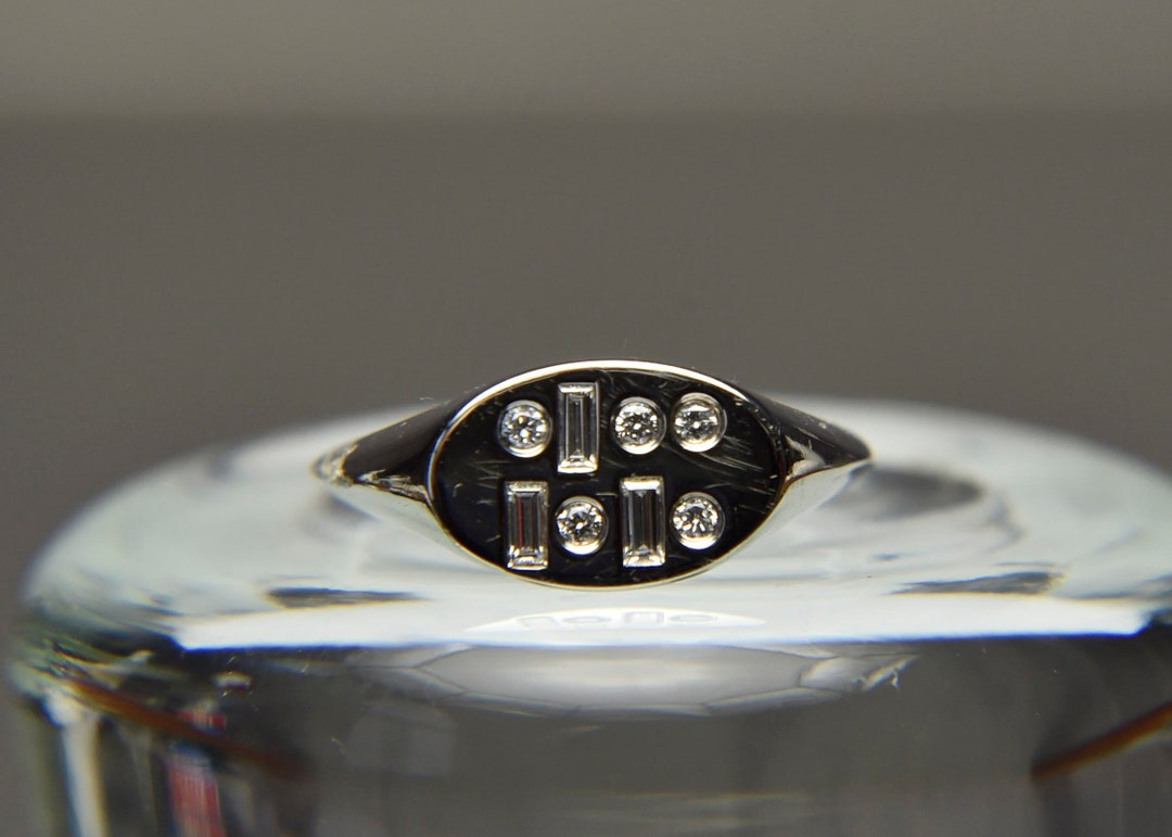 Binary Code Signet Ring - Etsy