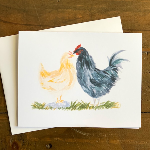 Chicken Card - Etsy