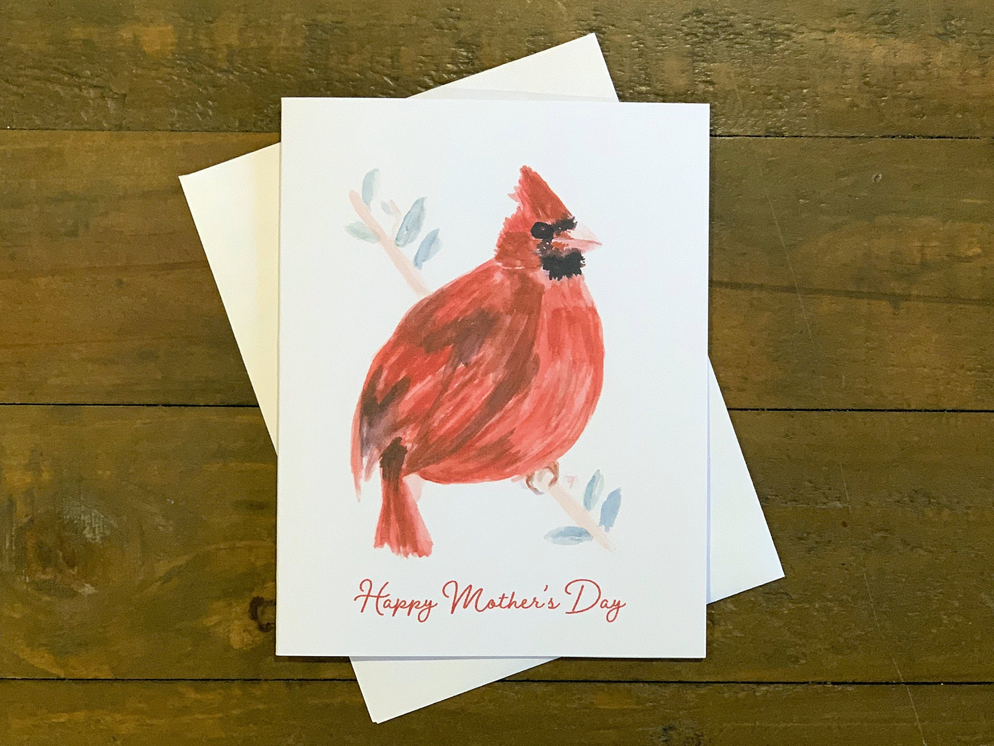 Cardinal Happy Mother's Day Card in White Envelope or - Etsy UK