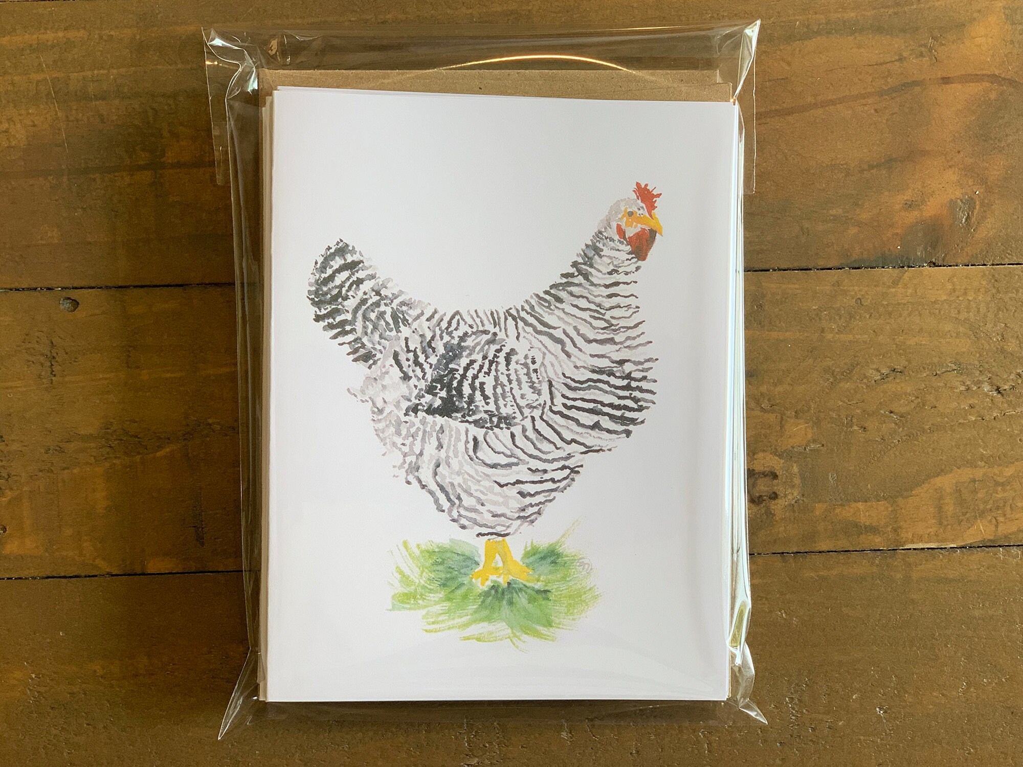 Chicken Note Cards Original Watercolor Print Variety Set of | Etsy
