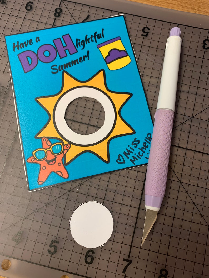 Have a Dohlightful Summer Mini Play Doh Insert Tag End of Year Gift - Etsy
