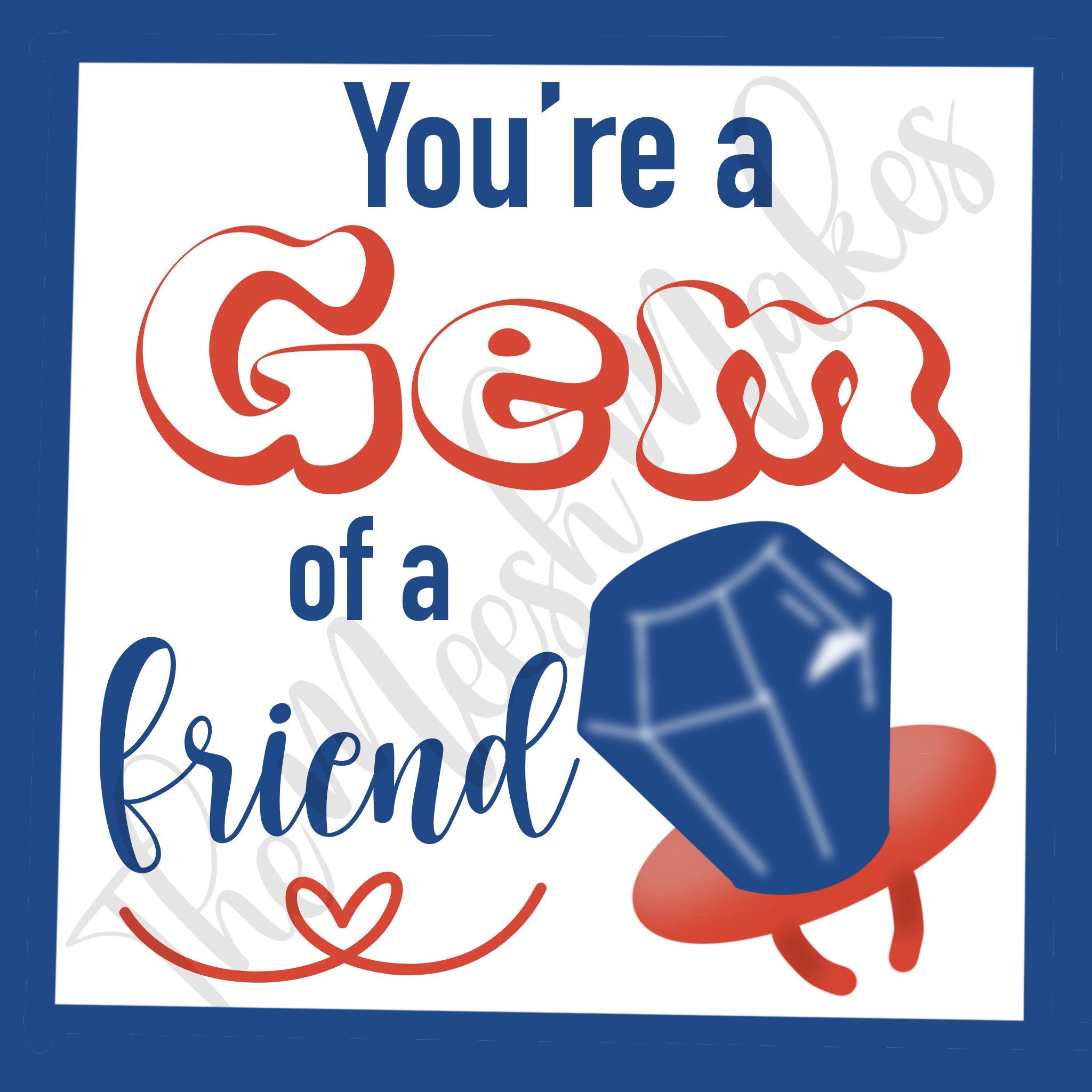 Youre a Gem of a Friend Valentines Day Card to Attach to a Ring Pop or ...