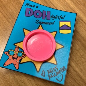 Have a Dohlightful Summer Mini Play Doh Insert Tag End of Year Gift - Etsy