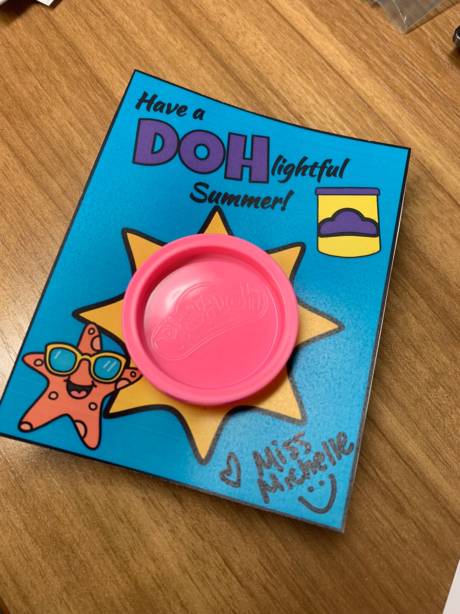 Have a Dohlightful Summer Mini Play Doh Insert Tag End of Year Gift - Etsy