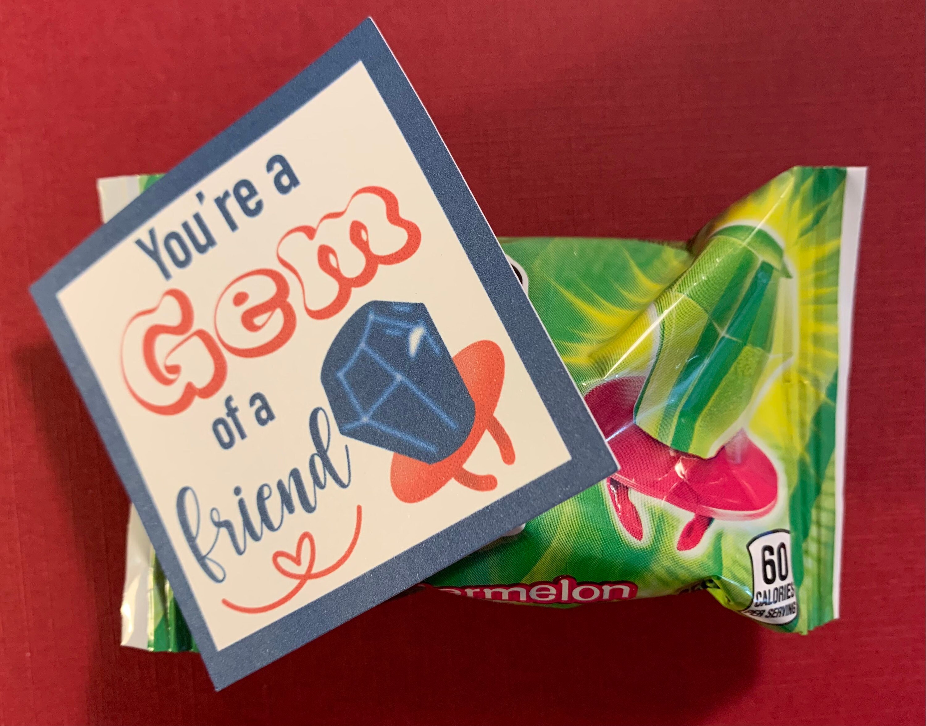 You’re a Gem of a Friend Valentine’s Day Card to Attach to a Ring Pop ...